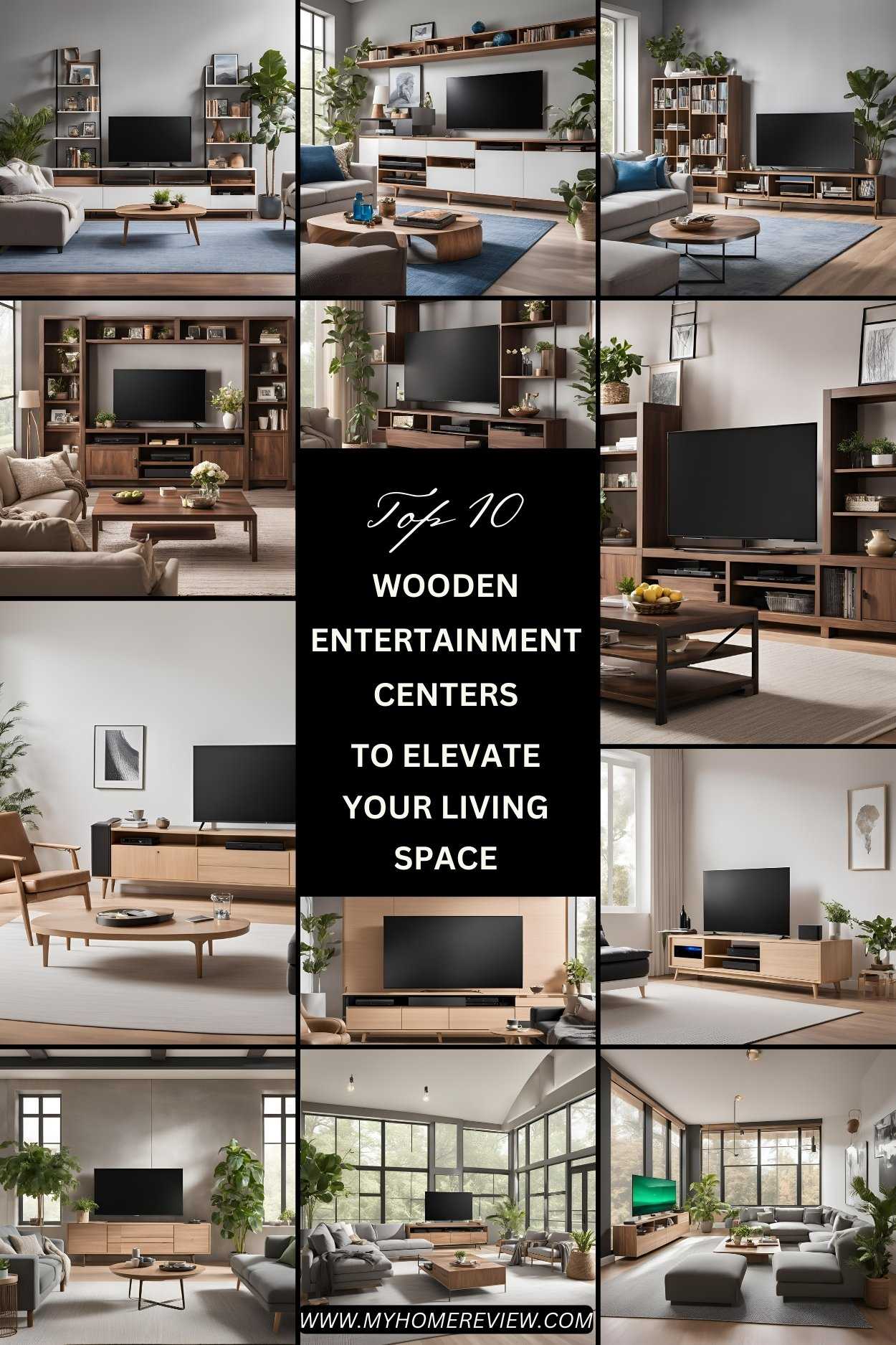 Wooden Entertainment Centers For Rustic Charm And Storage