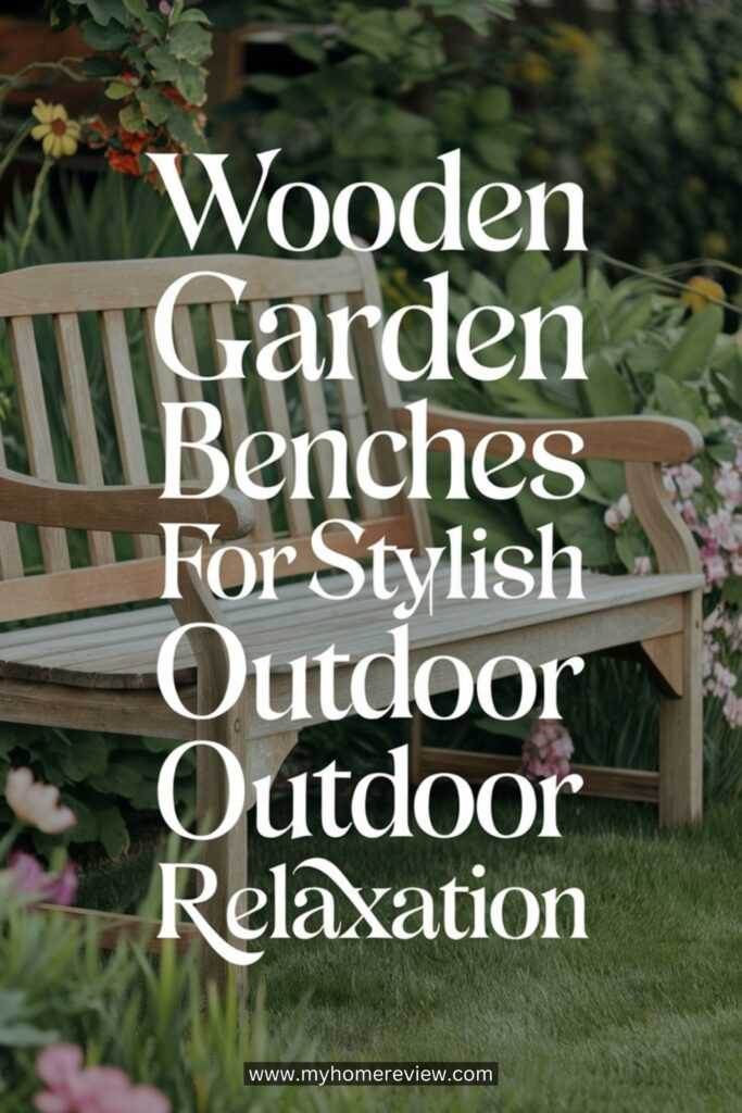 Wooden Garden Benches For Relaxing Outdoors In Style
