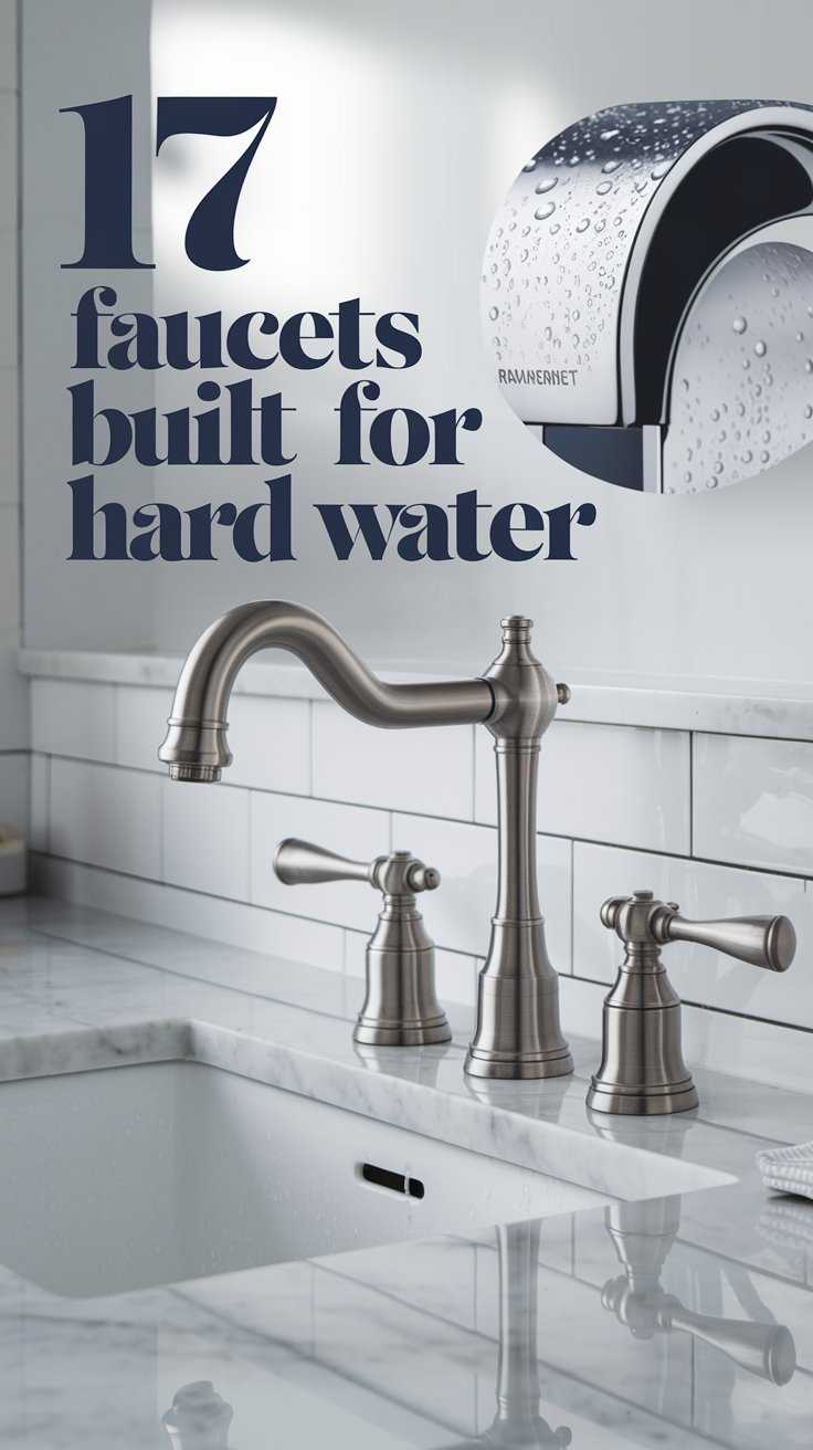 Double Handle Faucets For Hard Water In Modern Bathrooms